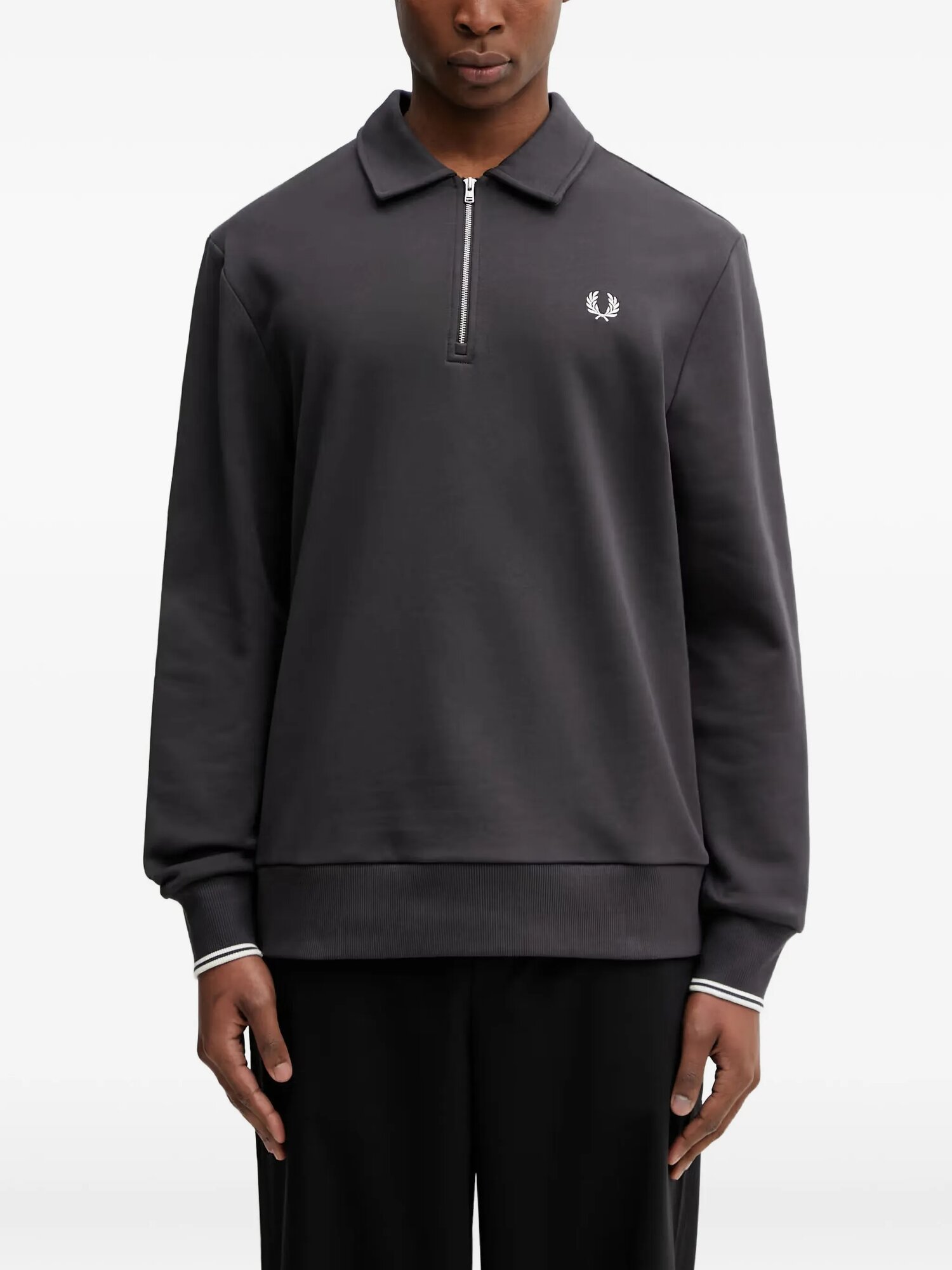 Свитер Half-zip embroidered-logo sweater