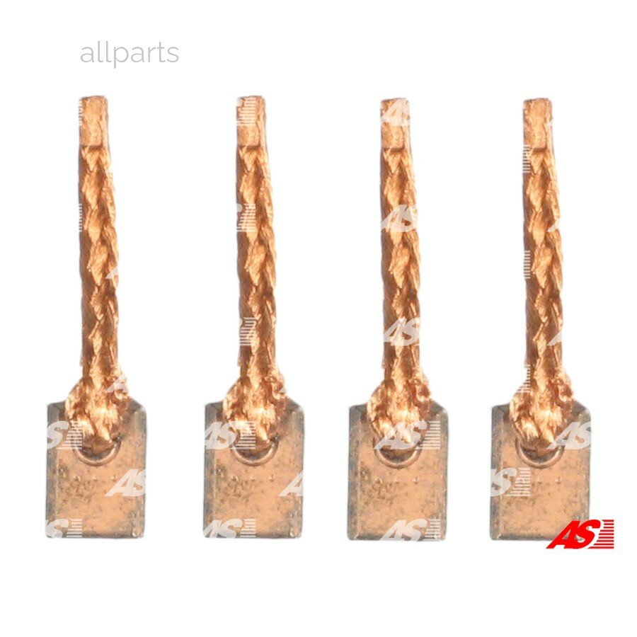 AS PSX155 Комплект щеток стартера/генератора AS-PL: S3007, S3008, S3012, DELCO: 96208781, VALEO: D7E1, D7E15, D7E16, VOLVO: 8111840, 8253504, 8253873