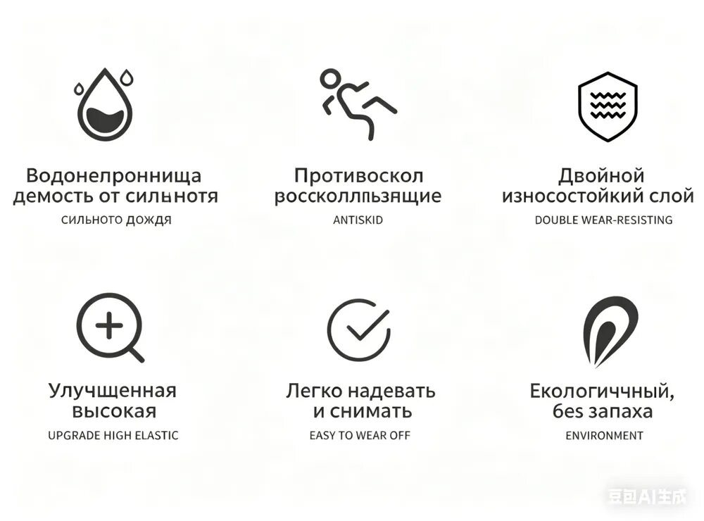 Чехлы-дождевики на обувь — фото 1