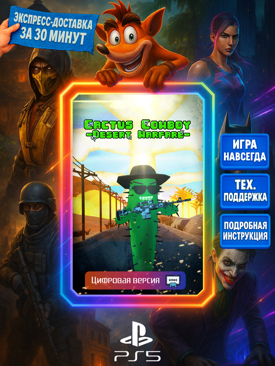 Cactus Cowboy - Desert Warfare PS5 | Моментальная доставка | Английский язык | Боевики