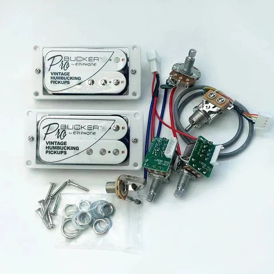 Оригинальная аутентичная электрогитара Epiphone Alnico 5 ProBucker со стандартным звукоснимателем, двойная катушка, 1 комплект, двухтактная проводка 2V1T
