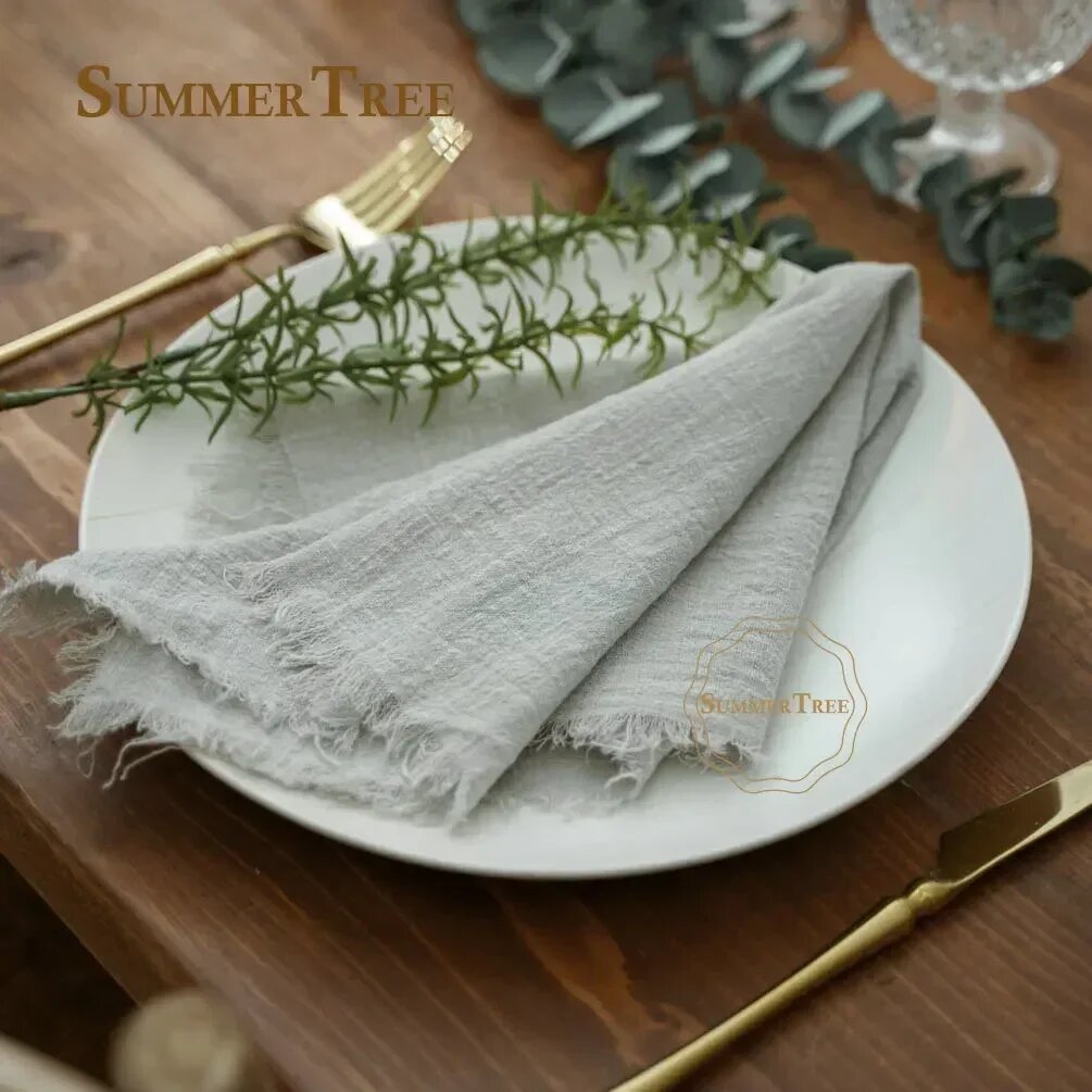 Салфетки SUMMERTREE хлопок 24 шт. Серебряный, Silver Grey