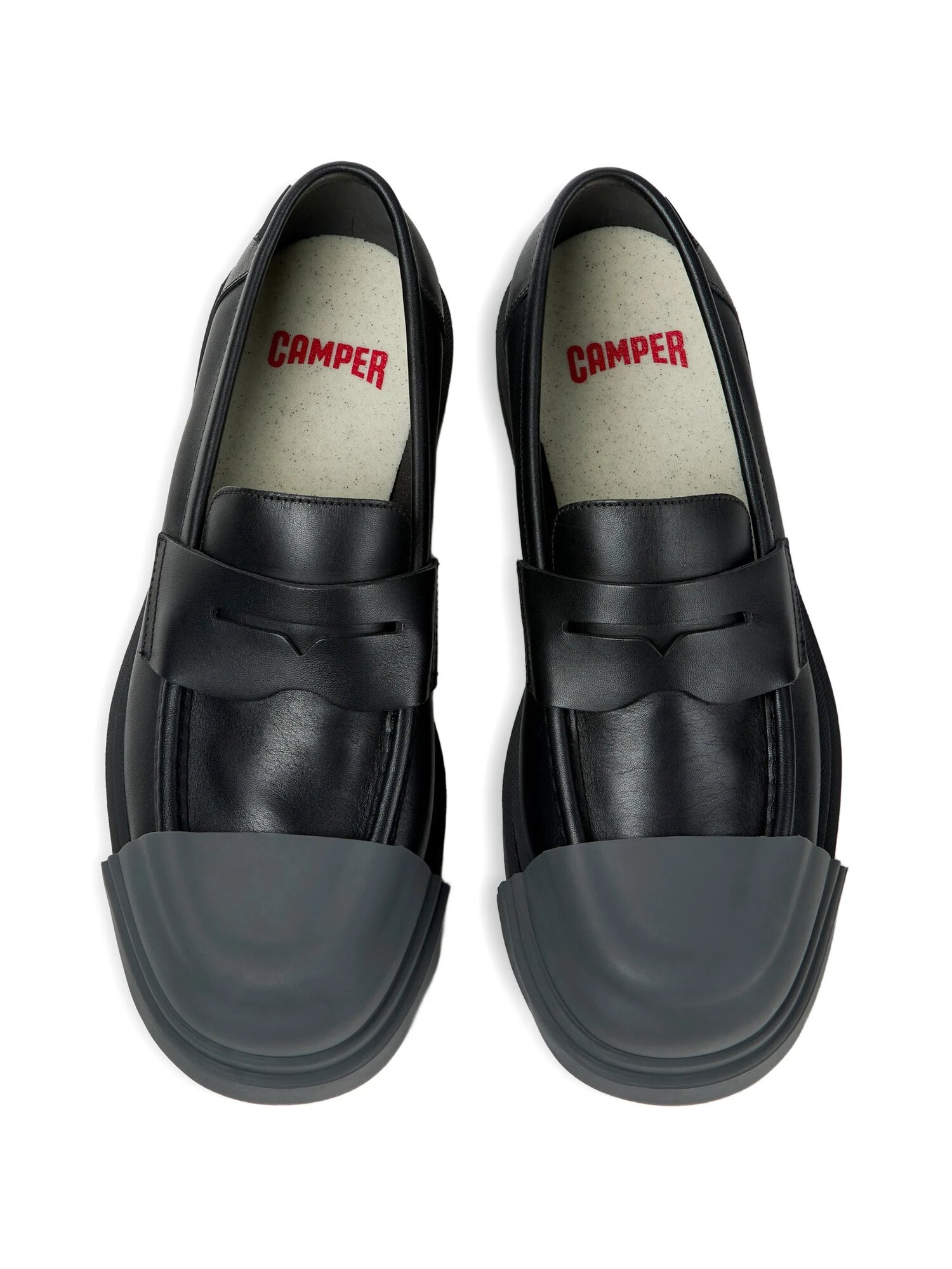 Лоферы Camper Junction leather loafers, размер 45 EU, black/black — фото 1