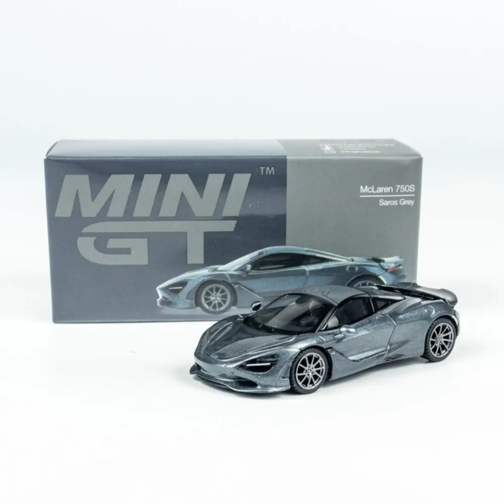 Коллекционная машинка MINI GT 1/64 #815 McLaren 750S Saros Grey