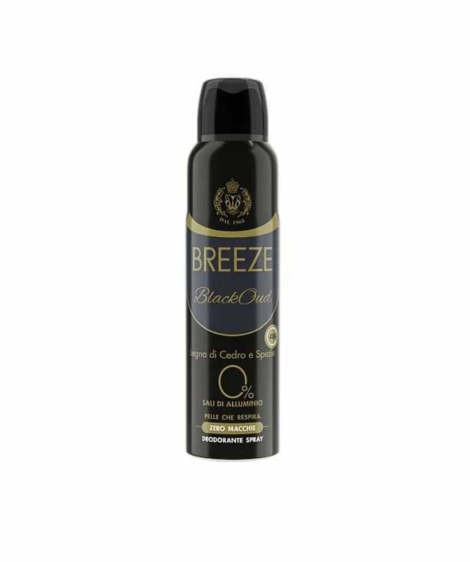 BREEZE Дезодорант для тела мужской BlackOud аэрозоль150мл