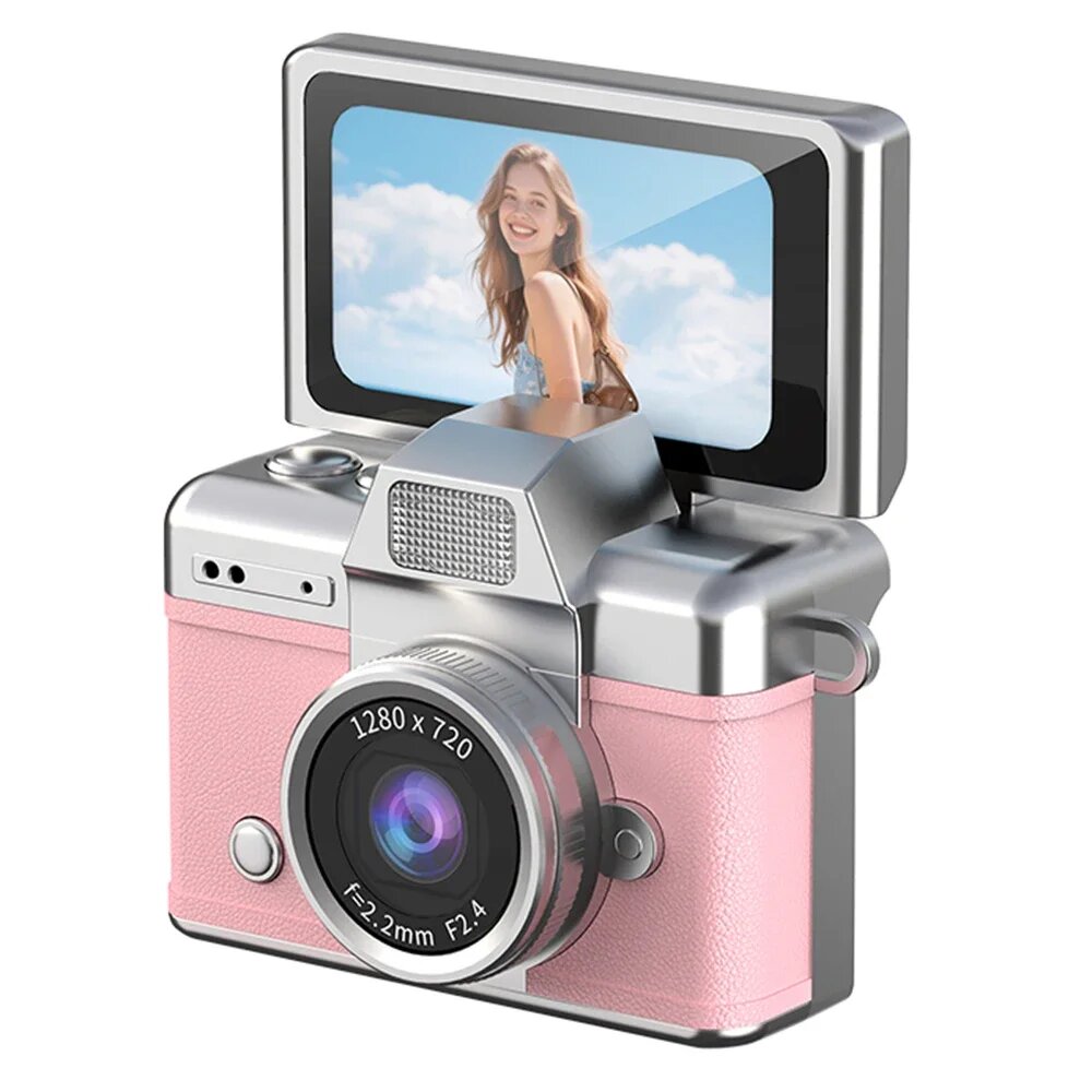 ZRGAE LK-027 Мини-видеокамера 720P Розовый, pink