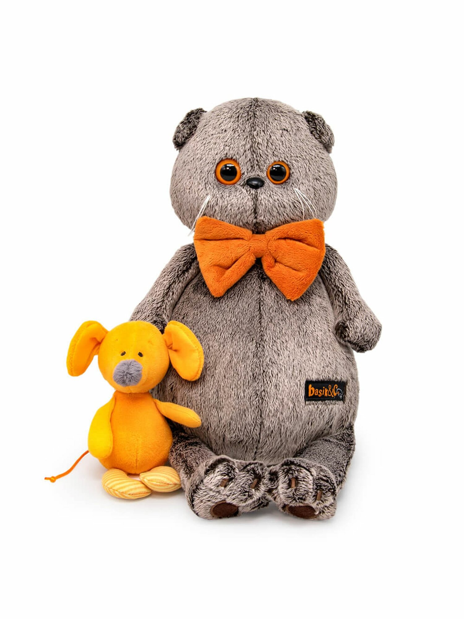 Мягкая игрушка Кот Басик с мышкой Миленой