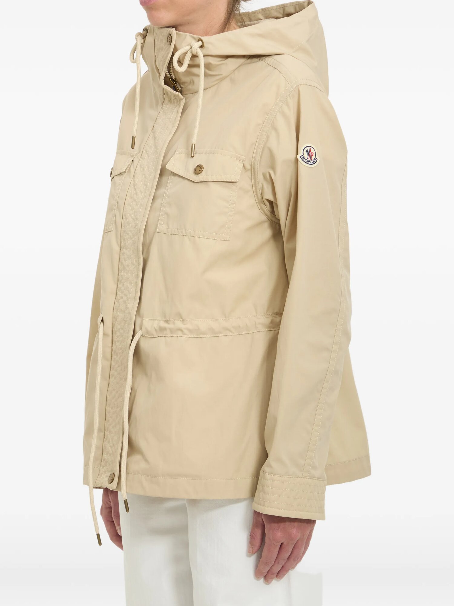 Парка Moncler Serin drawstring-waist parka, размер 42, разноцветный — фото 1