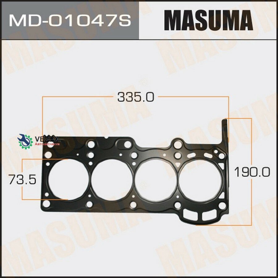 MASUMA MD-01047S Прокладка ГБЦ