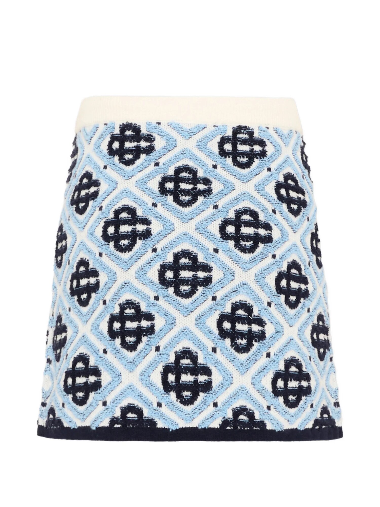 Юбка Monogram-knit drawstring skirt, размер 12 лет, белый — фото 1