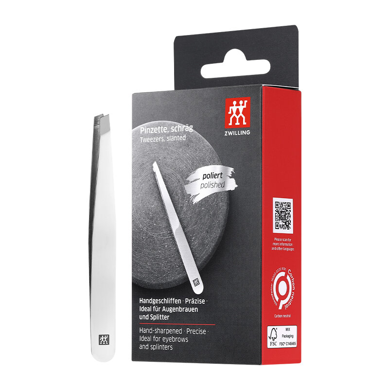Пинцет для бровей унисекс ZWILLING 1121842739, золотой/серебристый, нержавеющая сталь