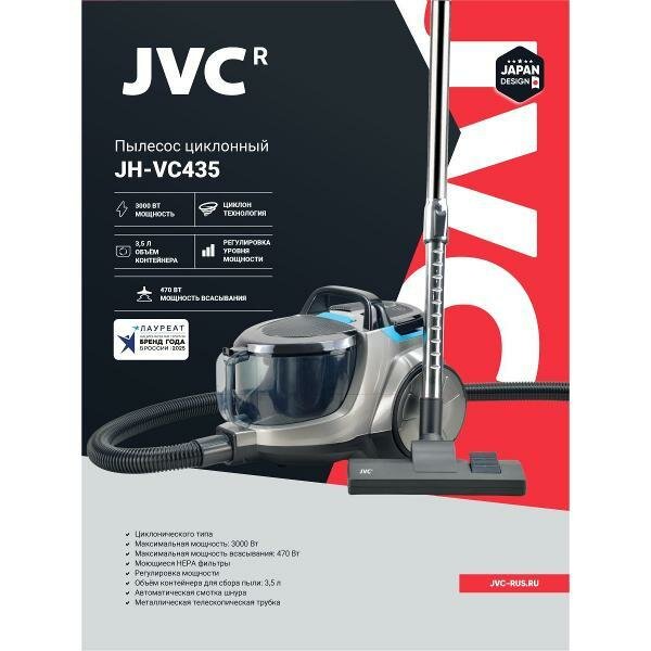 Пылесос напольный JVC JH-VC435