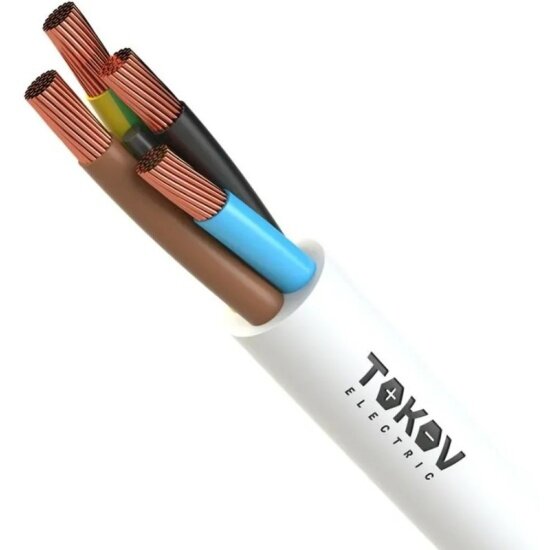 Кабель силовой Tokov Electric ПВС 4х4(3х4+1х4) 380В Б (уп.100м) 1945529