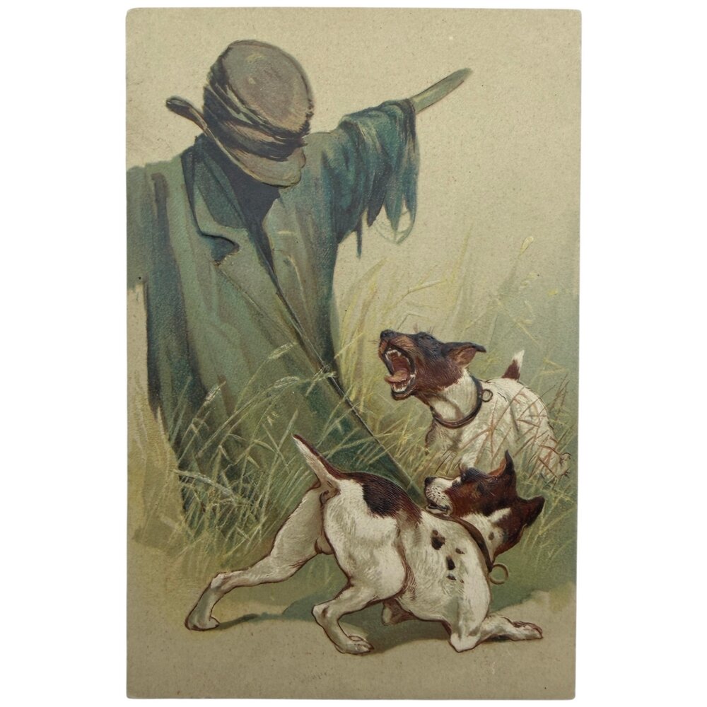 Почтовая открытка "Мнимый враг" 1900-1917 гг. Германская Империя
