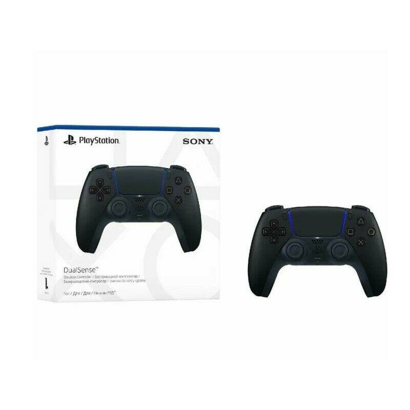 Геймпад беспроводной Sony DualSense для PlayStation 5, Midnight Black (Черный) — фото 1