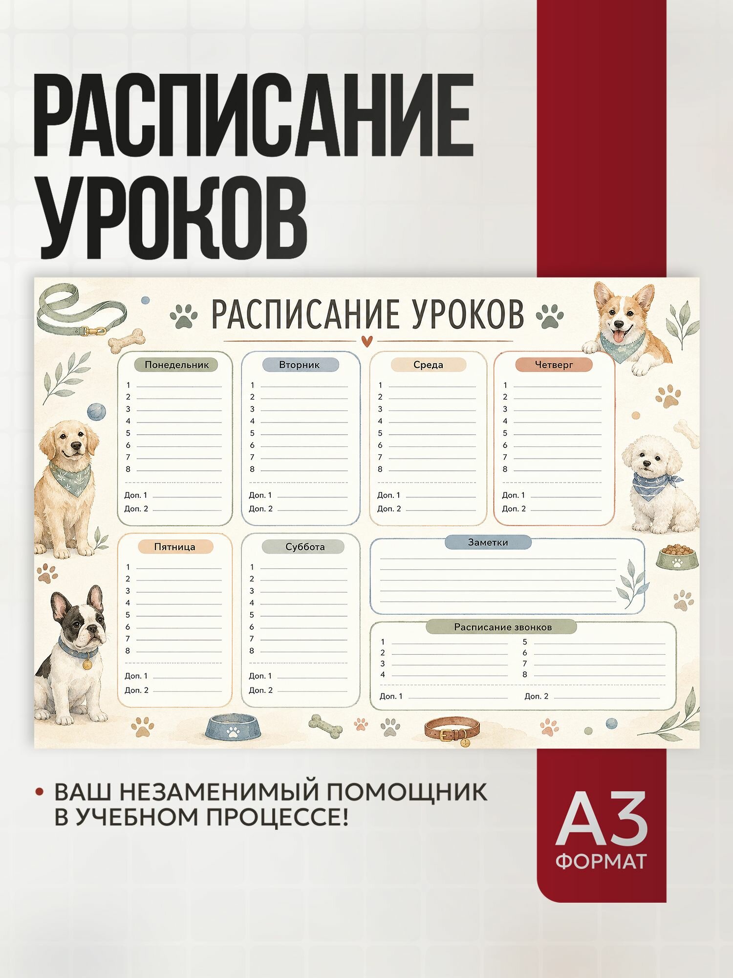 Расписание уроков Собачки