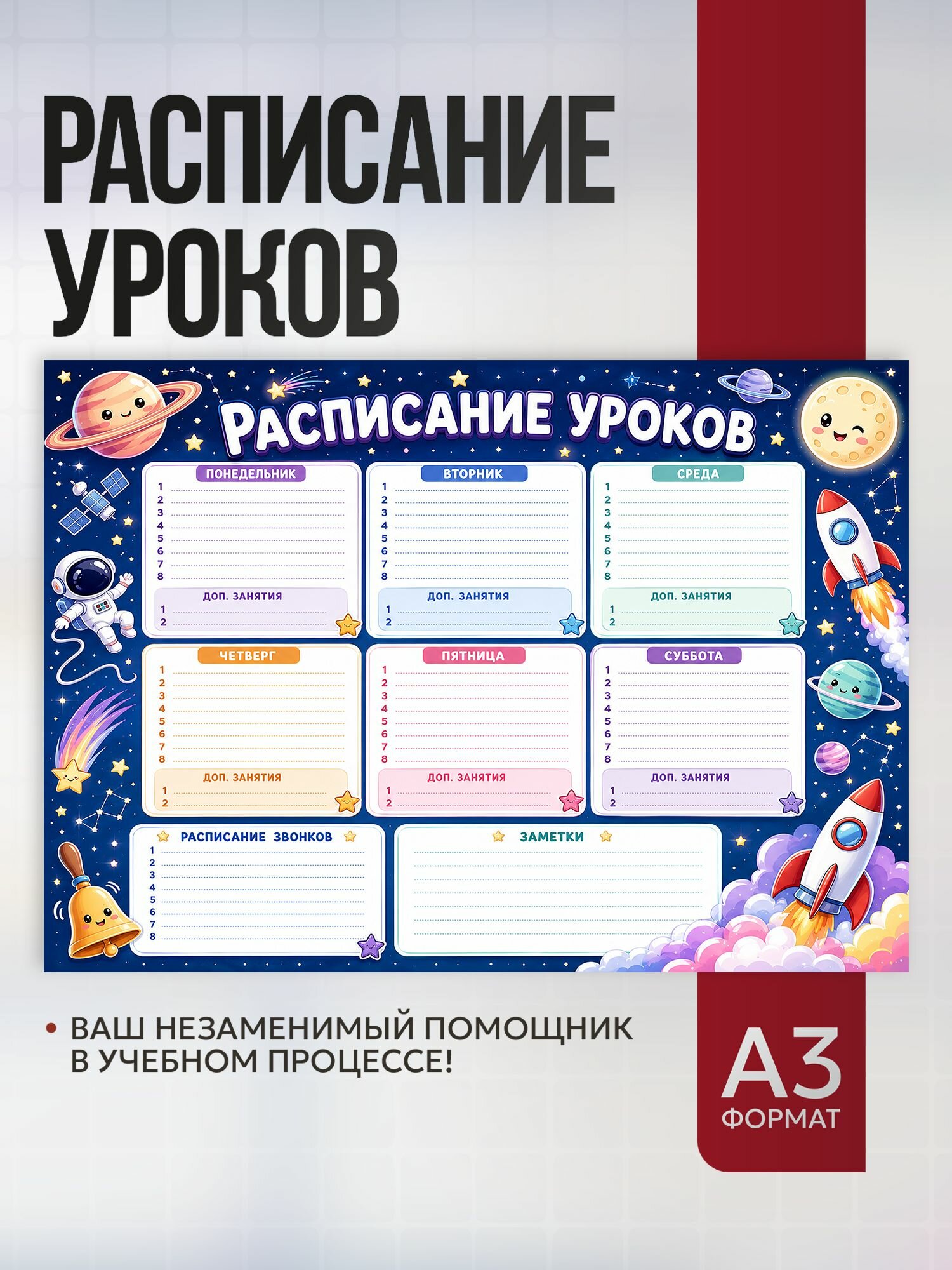 Расписание уроков для мальчиков, для девочек