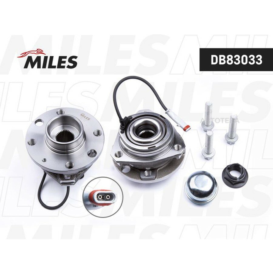 Ступица с подшипником OPEL ASTRA H 04- пер.(4 отверстия) MILES DB83033