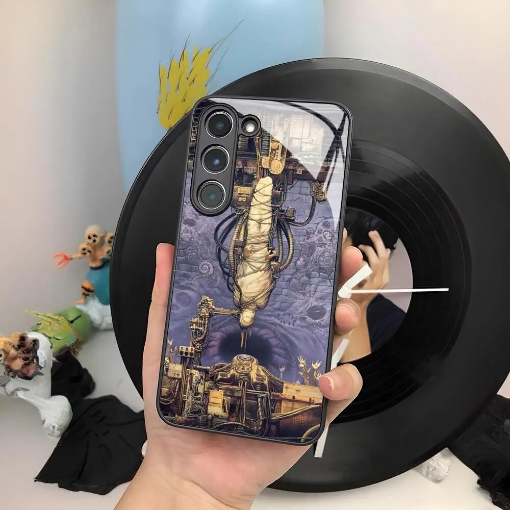 Sepultura Phone Case For Samsung Galaxy S26 S25 S24 S23 S22 S20 S21 Ultra Plus Edge Fe Colored Silver Cover