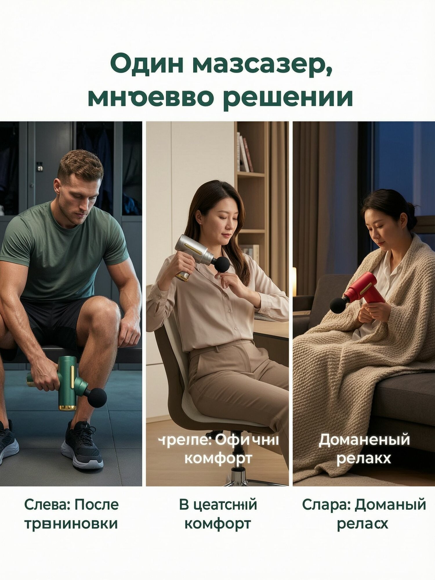 Массажный пистолет мини, массажер для шеи, плеч и мышц
