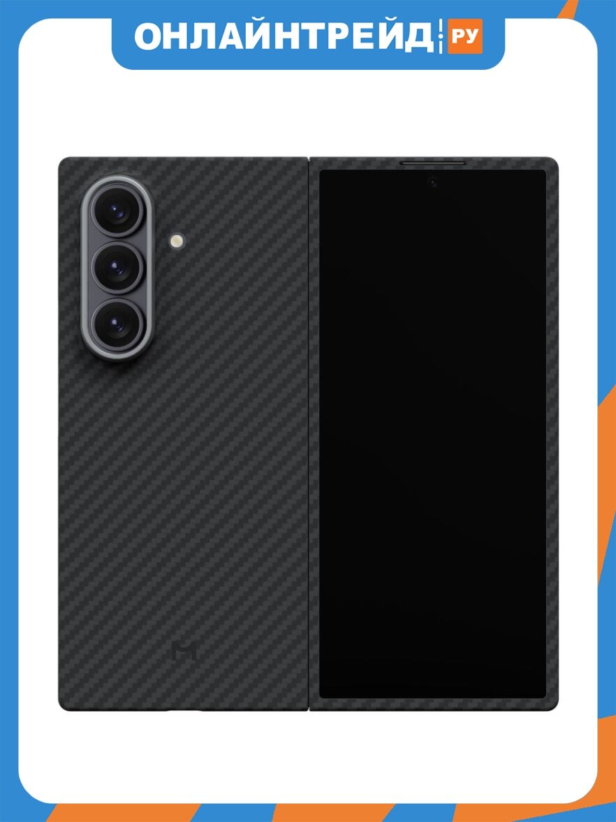 Чехол Magssory Aramid Case для Samsung Galaxy Z Fold7, кевлар (арамид), c магнитами, черный