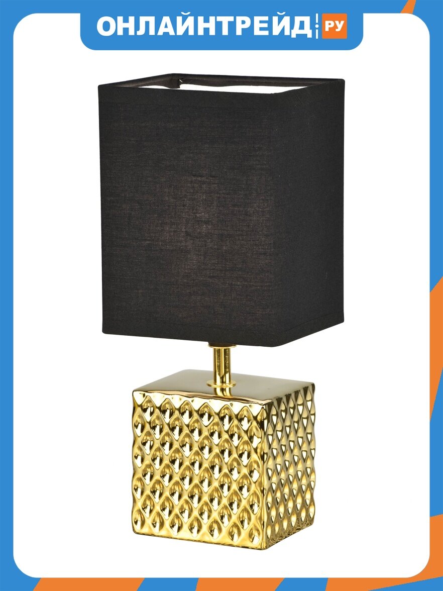 Светильник настольный декоративный Uniel UML-B306 E14 GOLD/BLACK