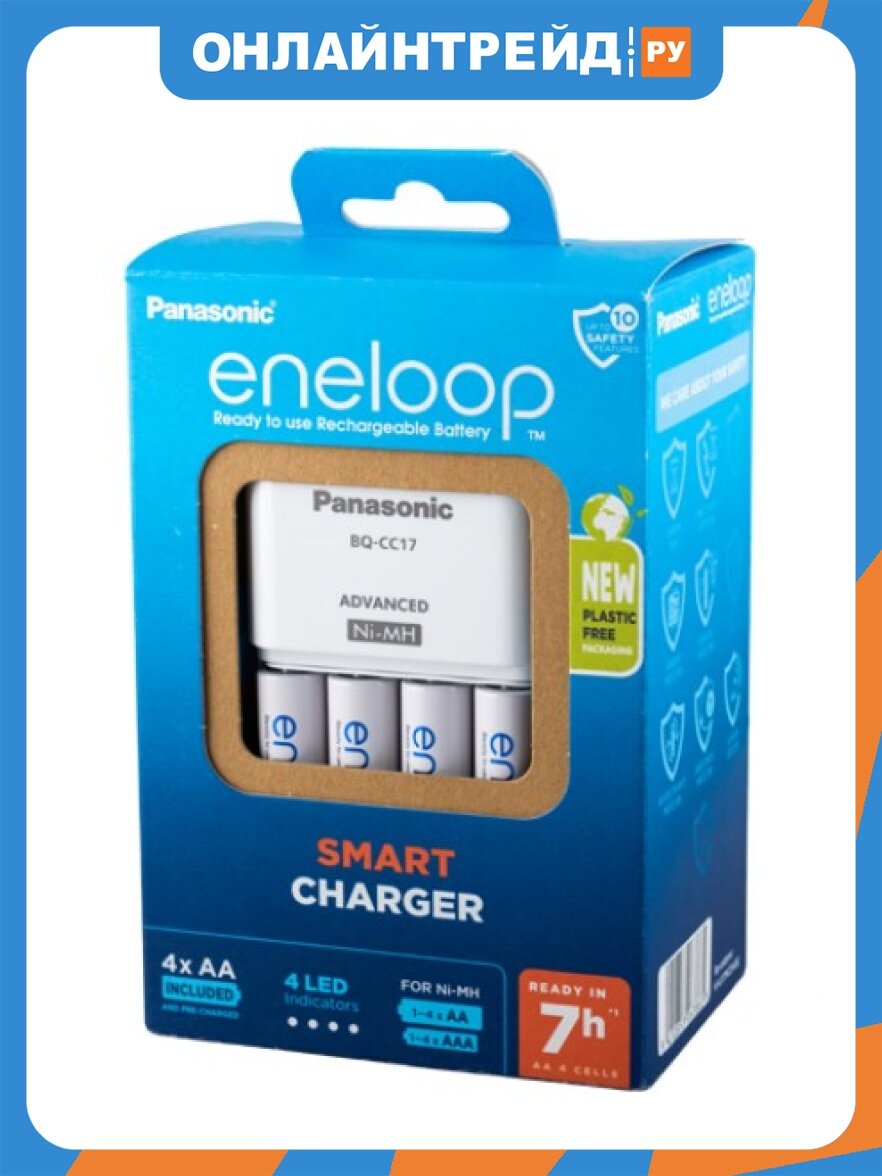 Зарядное устройство Panasonic Advanced Smart Charger + 4AA 2000 mAh