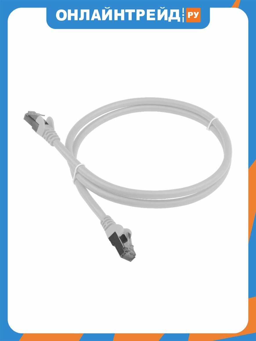 Патч-корд Lanmaster RJ45 - RJ45, 4 пары, FTP, категория 6, 15 м, белый