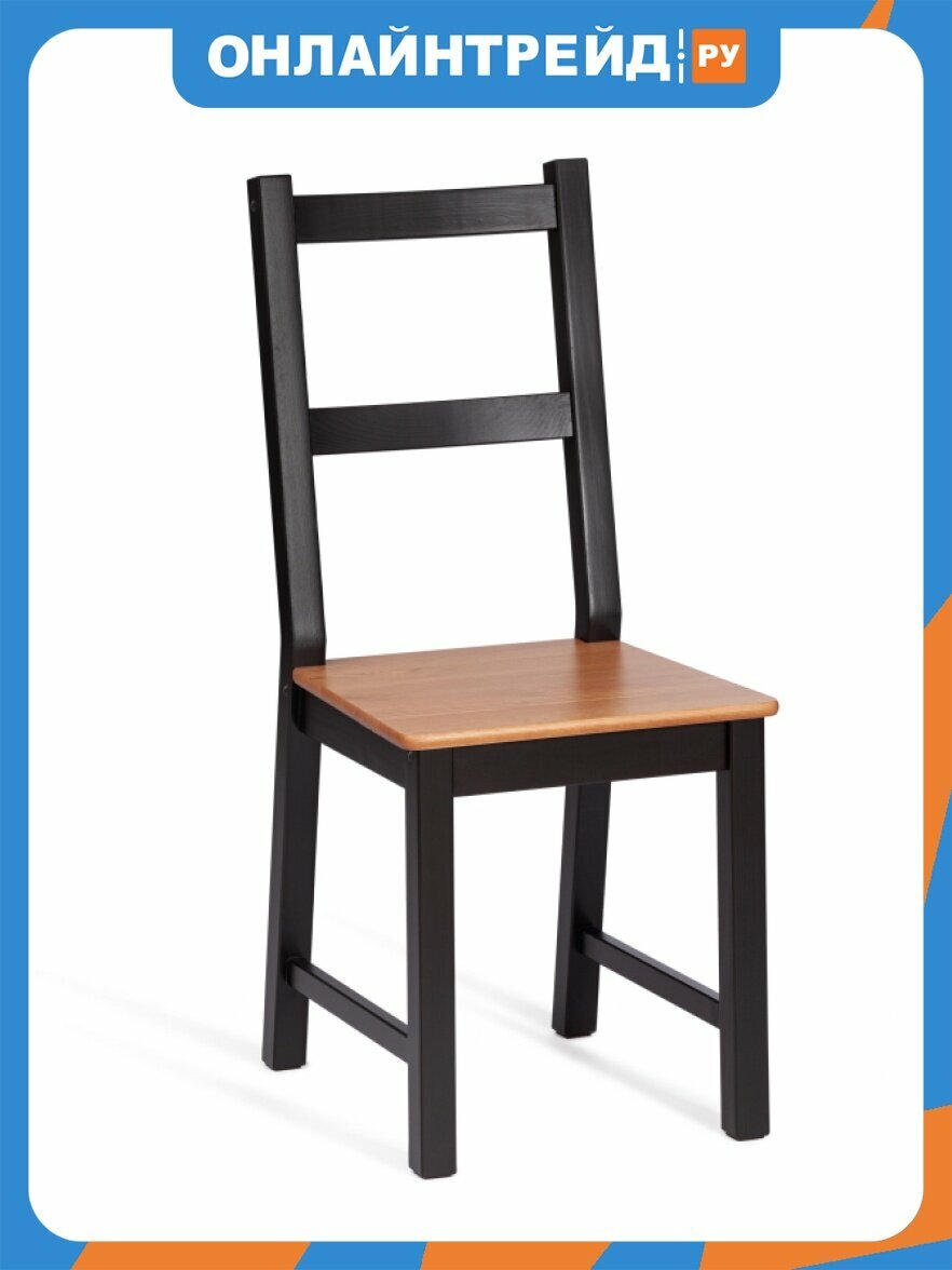 Комплект стульев 2 шт Tetchair Соната / Sonata chair массив сосны, 41х50х95 см, антик/чёрный