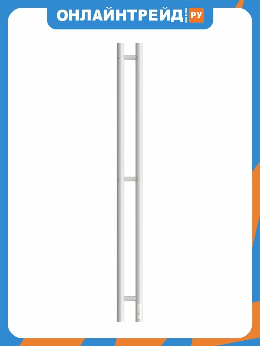 Полотенцесушитель электрический Apextermo Luna LN10111WM 1100x80 с крючками, белый матовый