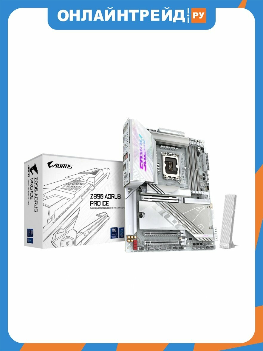 Материнская плата Gigabyte Z890 AORUS PRO ICE (LGA1851, ATX)