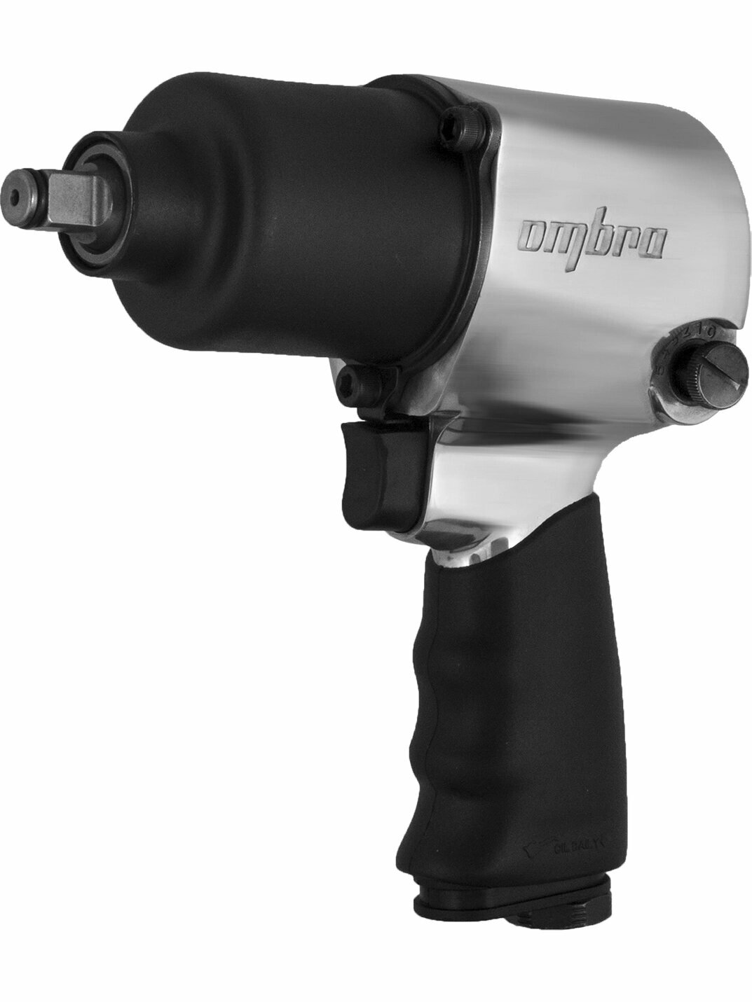 Ударный пневмогайковерт Ombra OMP11281 (55319) - размер привода - 1/2 дюйма, макс. момент - 815 Nm, ударный механизм Двойной молот, 5-ступенчатый регулятор усилия, увеличенный срок службы