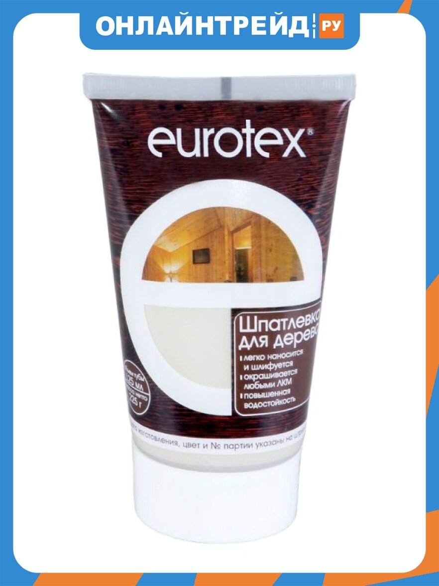 Шпатлевка для дерева Eurotex , акриловая, 0,225 кг, сосна