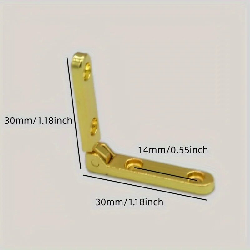 Золотые петли 30x30x14 мм, 10 шт.