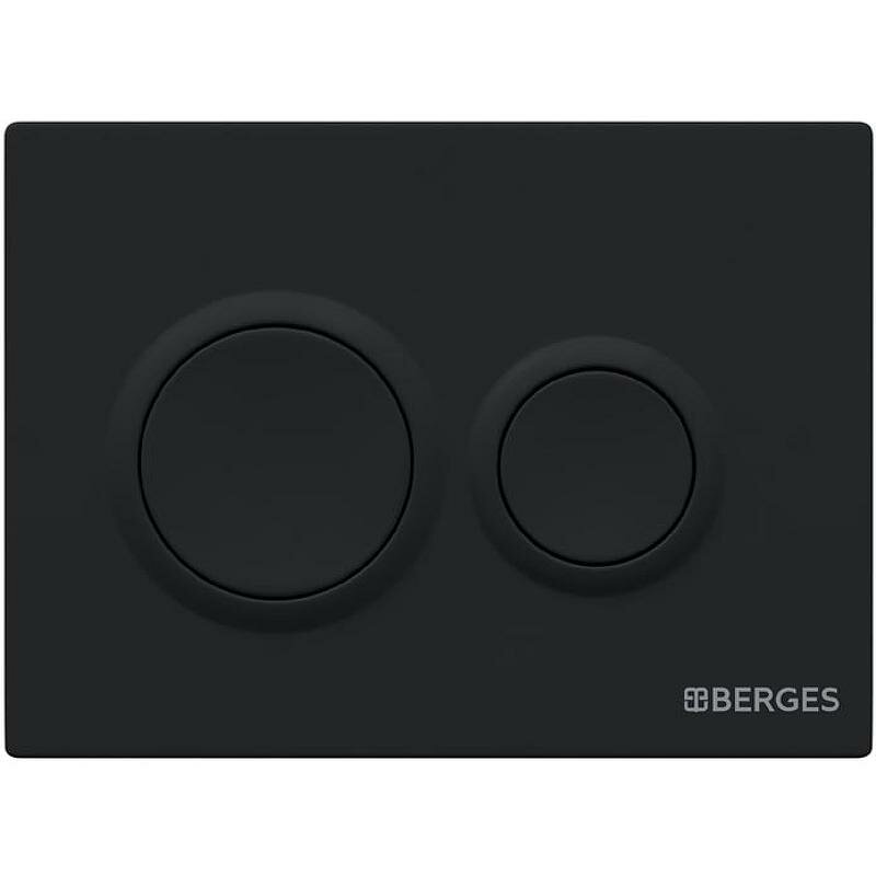 Кнопка смыва для инсталляции Berges Novum O5 040065 Soft Touch Черная