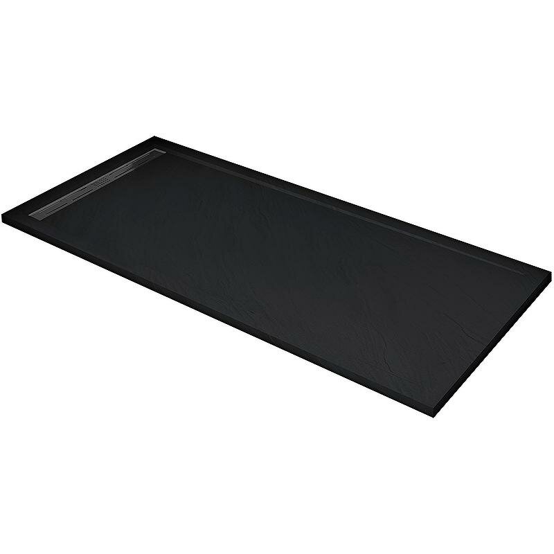 Поддон для душа 100x90 WeltWasser WW TRS 10000005450 из искусственного мрамора, черный