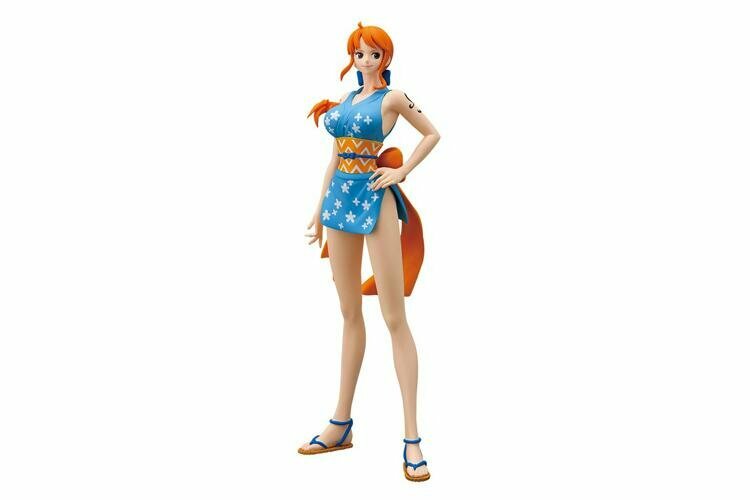 Фигурка унисекс BANPRESTO Nami Glass Factory, One Piece, Land Of Wano, в кимоно, 25 см, Style A