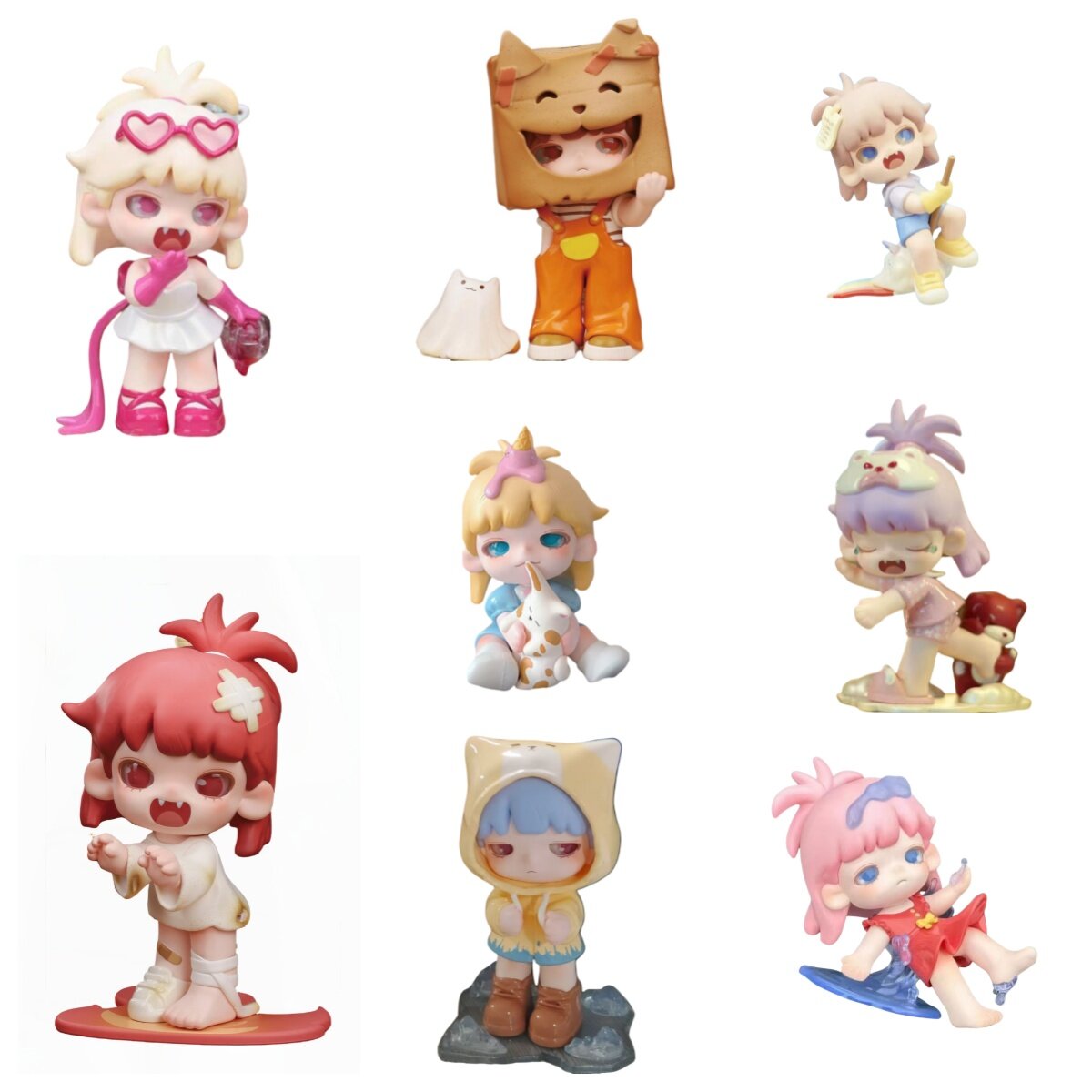 Милые мультяшные Mystery Boxes унисекс MANCHAO Yubu Generation Inner Monologue Collection Fantasy Dependence, Two Blind Boxes (Random Style), 75-120MM EU