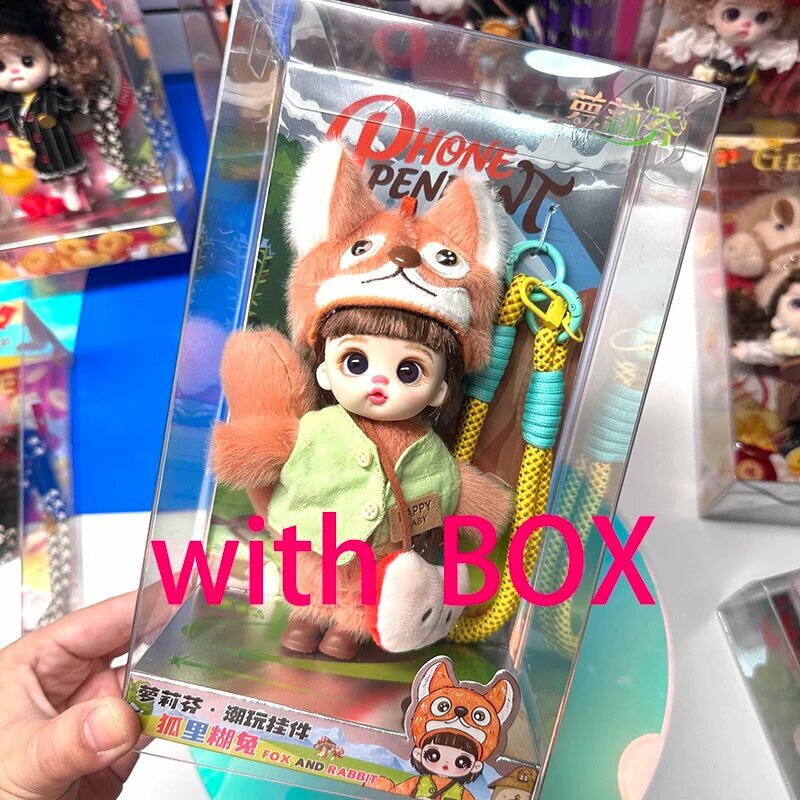 Luolifen кукла Whiteroom 13 см Коричневый, doll with box 2, Green eyes