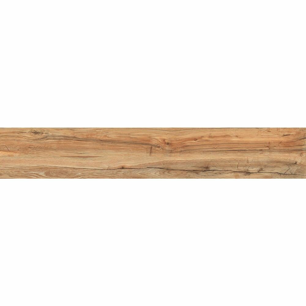 Керамогранит Eurotile IND 7930138703845 Loft Natural Carving 20х120 см рельеф коричневый для пола и стен (упак - 1.2 м2)