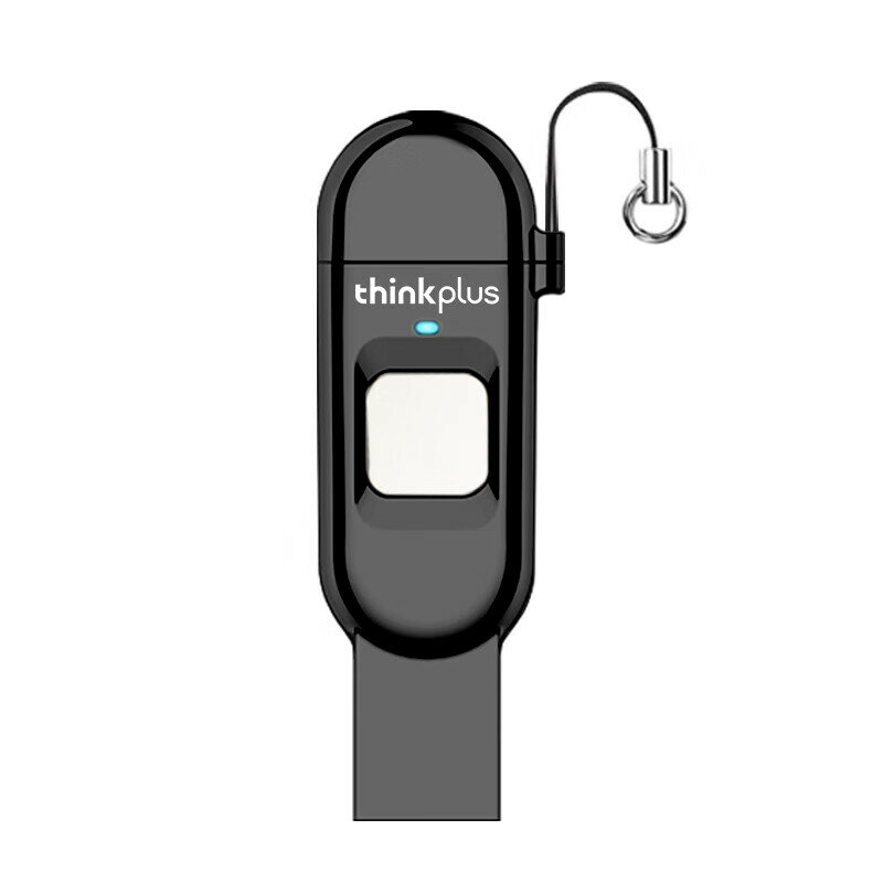 ThinkPlus Lenovo TFU301 256GB USB-накопитель с отпечатком пальца и двойным интерфейсом Type-C для телефона и компьютера
