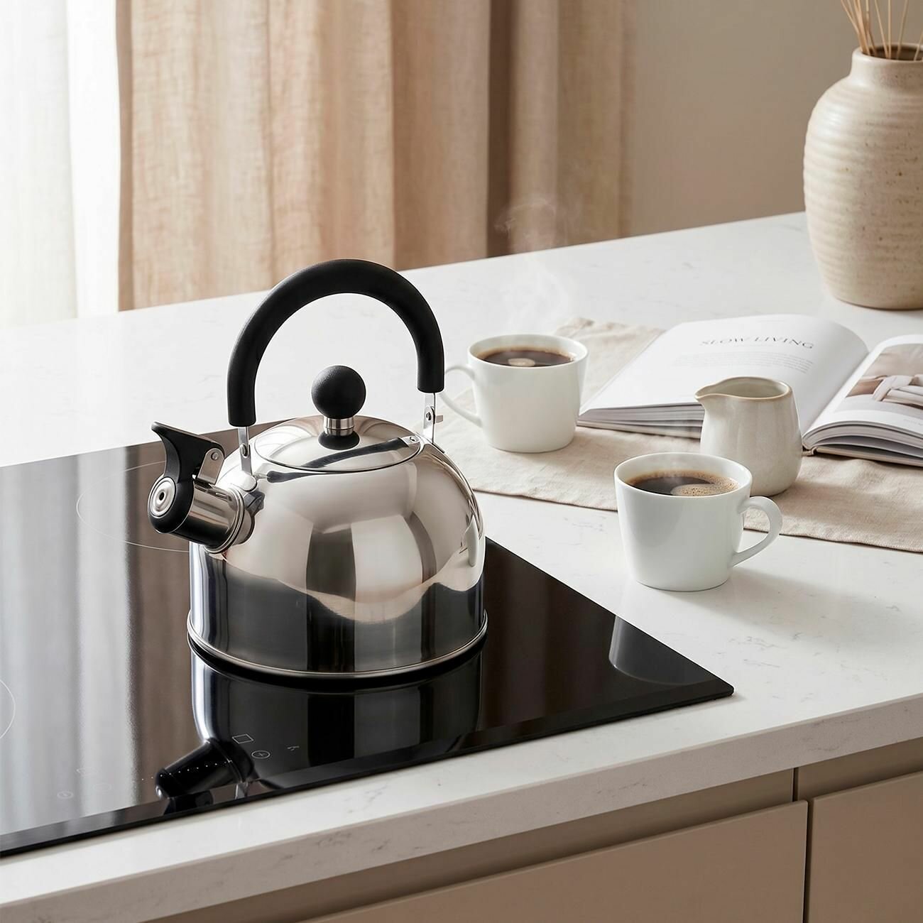 Чайник для плит со свистком 1.5 л REGENT inox TEA