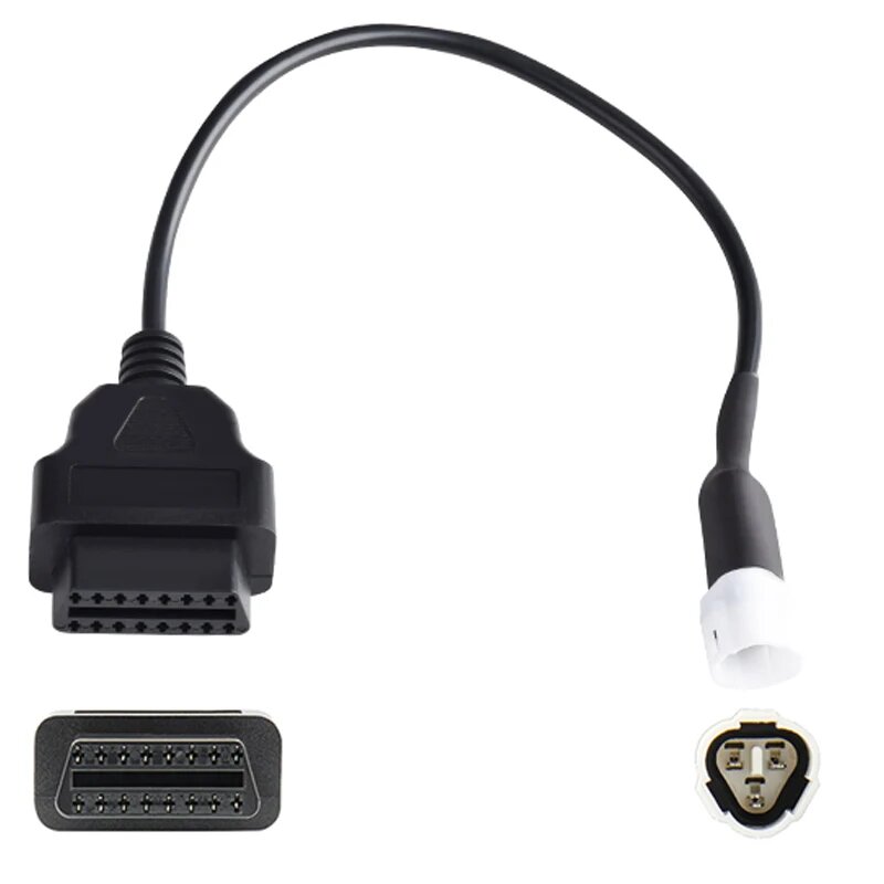 Диагностический кабель OBDII Для Yamaha 3/4 /6 Pin к OBD2 коннектору Yahama 3pin