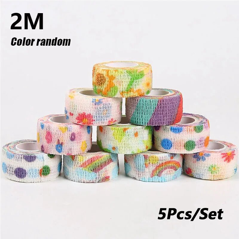 Эластичные бинты 2M, 5 шт, цвет: random