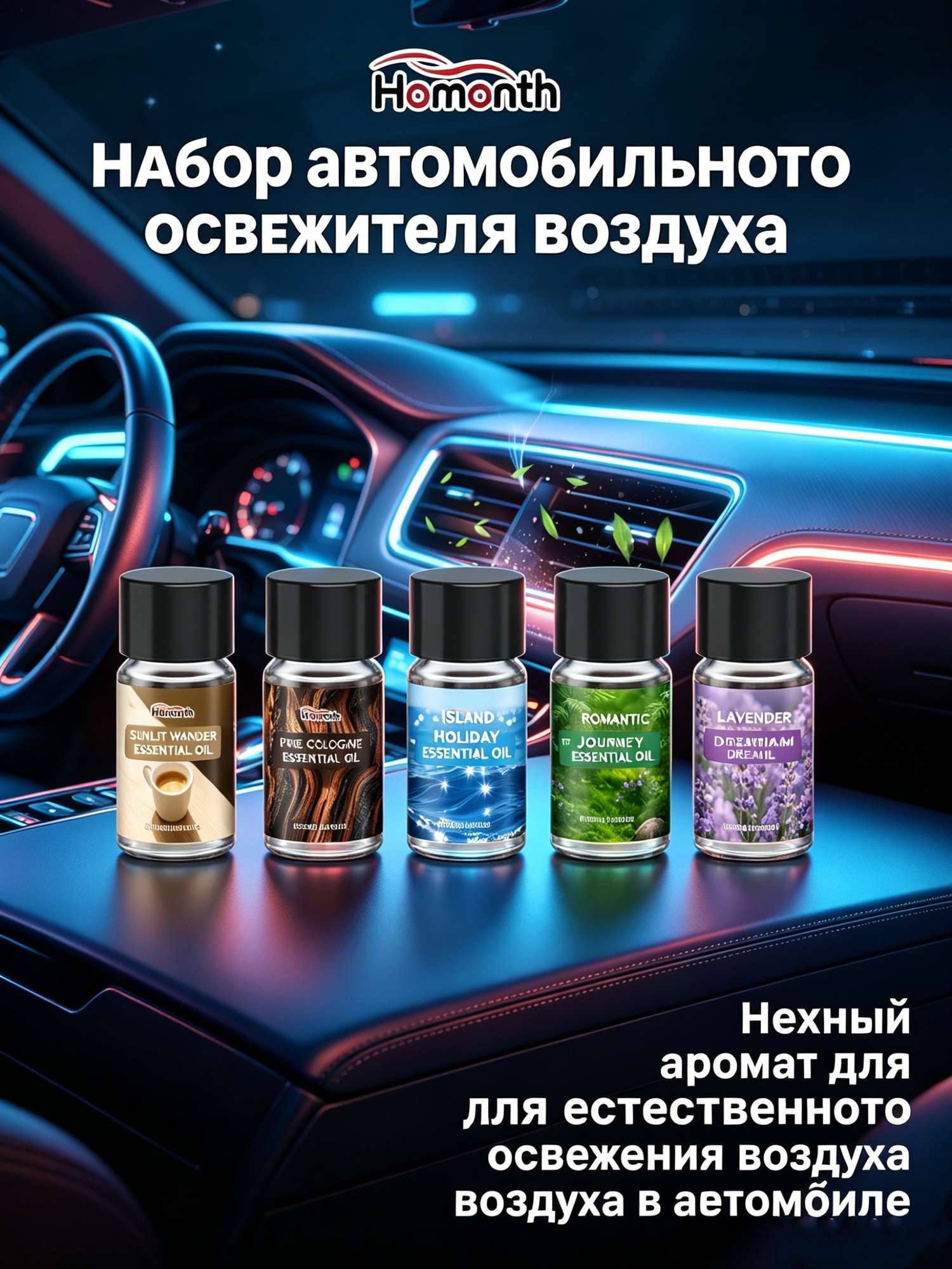 Набор для освежения воздуха в автомобиле: деликатный аромат и естественная свежесть