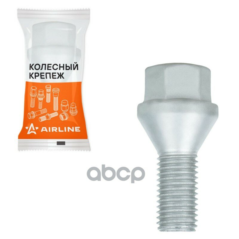 Болт колесный M12x1.5x22x47, конус, ключ 17, дакромет, 1 шт для SUZUKI/OPEL/FIAT AIRLINE арт. ABLT203