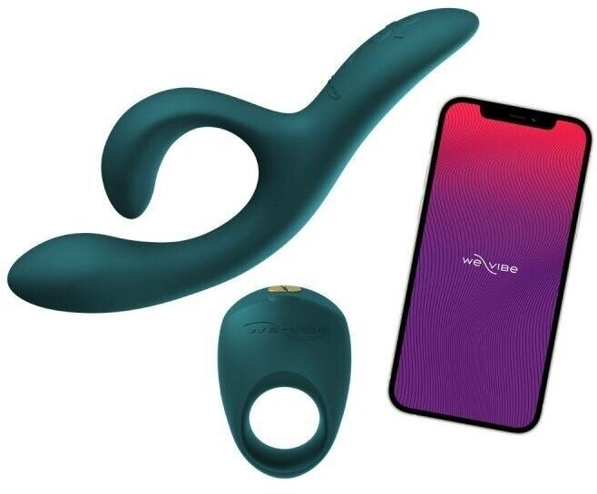 Набор We-Vibe Date Night для пар, водонепроницаемый, темно-зеленый