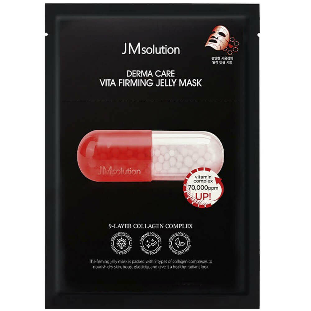 JMSOLUTION JMsolution Разглаживающая витаминная маска с коллагеном -Derma Care Vita Firming Jelly Mask, 30мл Разглаживающая витаминная маска с коллагеном 30 мл.