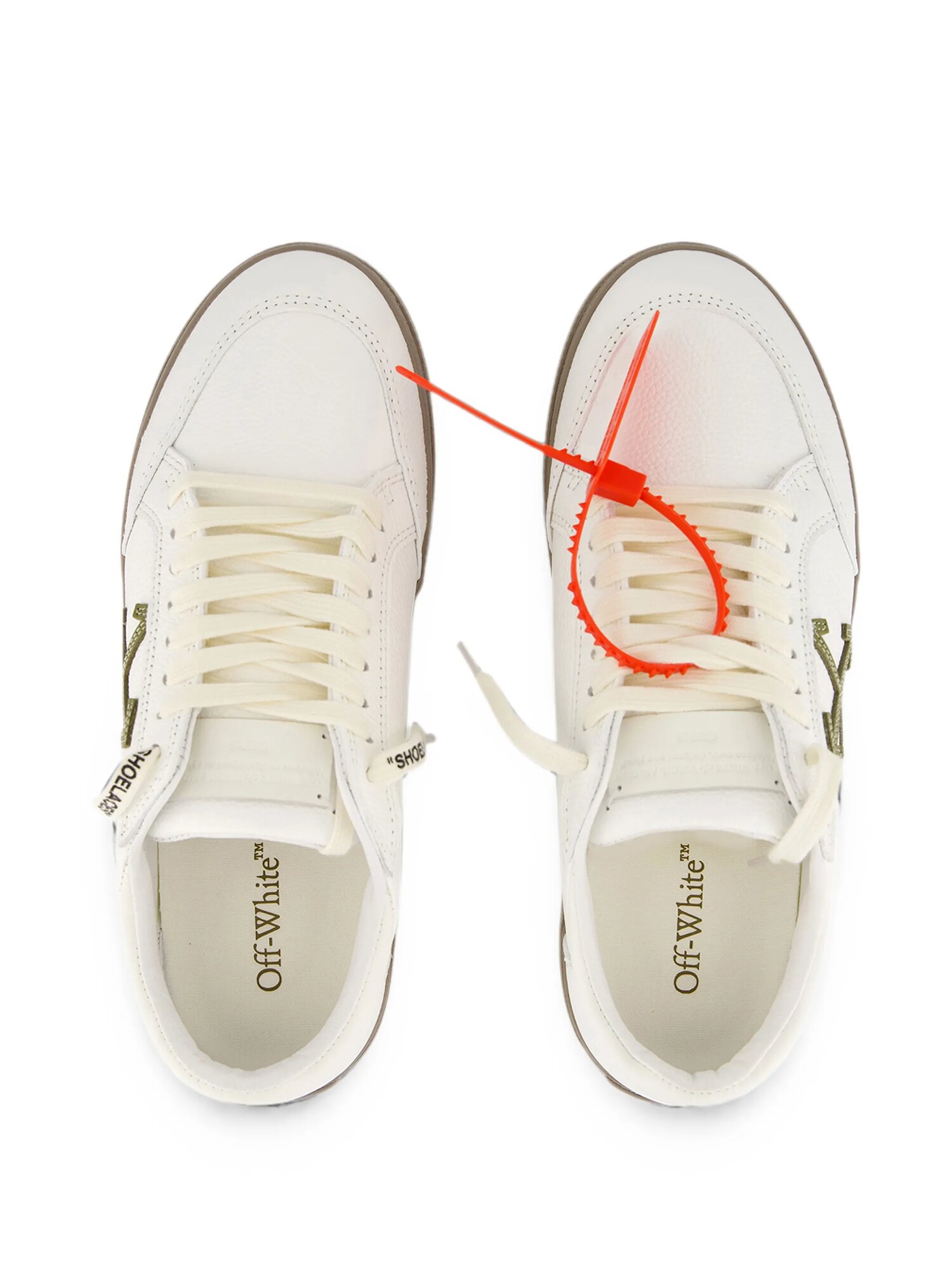 Кроссовки Off-White Vulc Low Arrows sneakers, размер 39, бежевый/белый — фото 1
