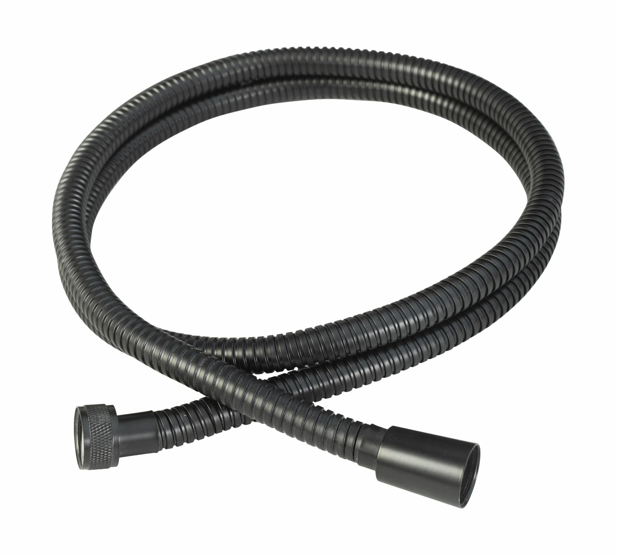 Шланг AQUA-RIVUS для душа нержавеющая сталь 150 см, чёрный (матовый) anti-twist